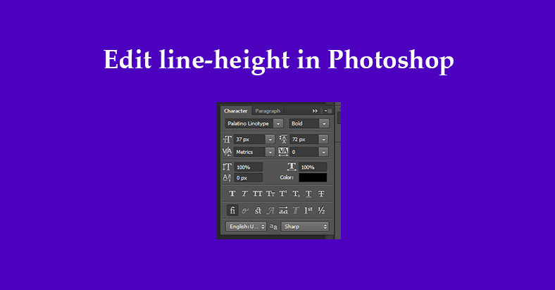 How To Adjust Line Height Of Text In Photoshop